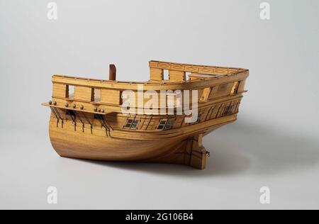 Model of the Stern of a 60-Gun Frigate, Beautifully detailed ...