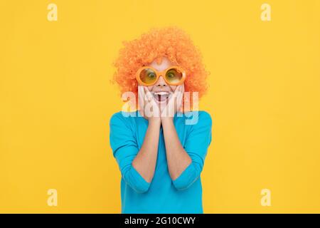 amazed girl in party glasses outdoor. summer fashion Stock Photo - Alamy