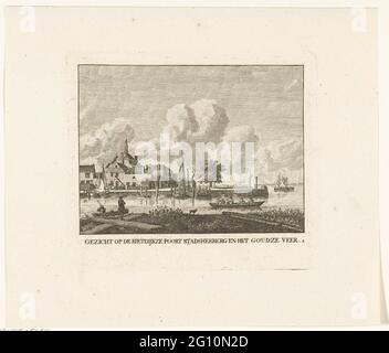 View along a canal in Dordrecht; Ansicht von Dordrecht Stock Photo - Alamy