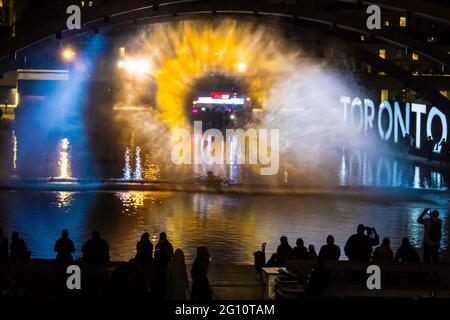 Nuit Blanche 2016, Nathan Phillips Square, Toronto, Canada. Pneuma ...