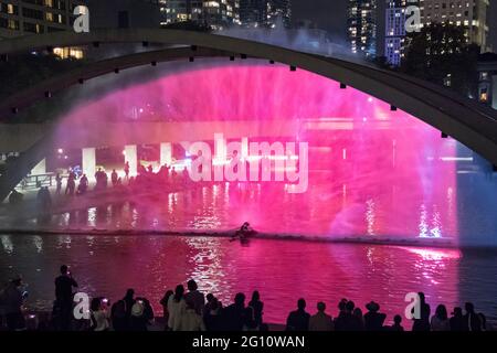 Nuit Blanche 2016 at Nathan Phillips Square, Toronto, Canada. Death of ...