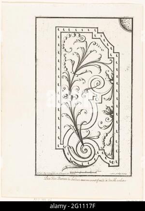 Ground floor with lodging motifs; Gardens with floorres. The left half ...