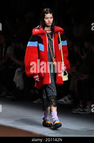 Models on the runway during the Coach Fashion show at New York Fashion ...
