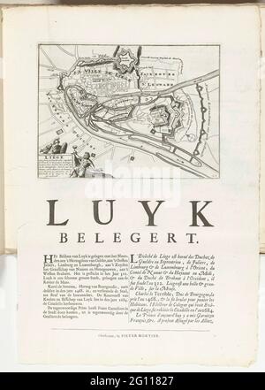 Map of Liège Luyk Stock Photo - Alamy