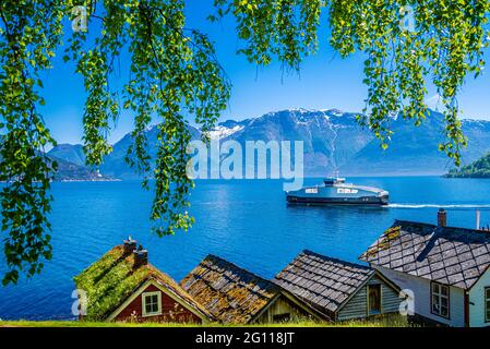 Village of Utne on the Hardangerfjord, Norway Stock Photo - Alamy