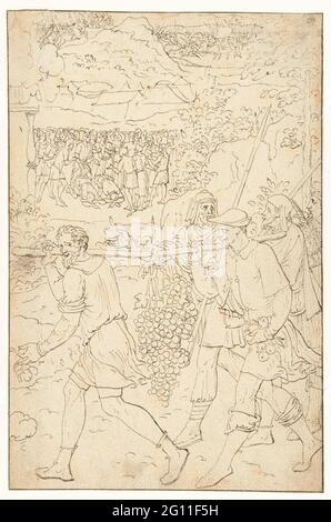 Return from the land of Canaan. The return of Joshua and Caleb with a ...