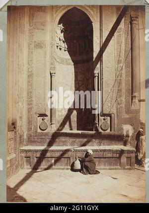 Porte de la Mosque, Sultan Hassan. Partie Inférieure ca. 1860 Wilhelm ...