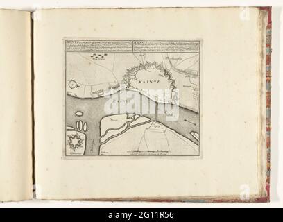 Map of Mainz, ca. 1701-1713, Mentz (...) is the capital of the ...