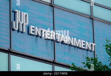 JYP Entertainment, June 2, 2021 : The new headquarters building of JYP ...