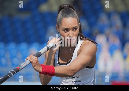Brunswick, Germany. 04th June, 2021. Athletics: German championship ...
