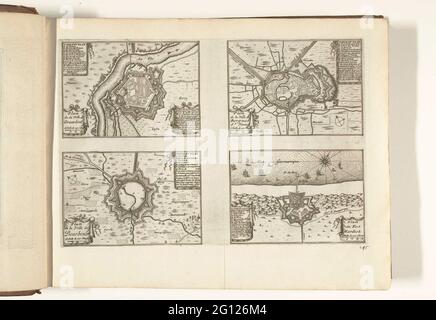 Maps of Gravelines, Bergues, Bourbourg and Mardijk, ca. 1702; Graveline ...