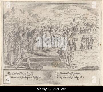 Funeral of Abraham. Isaac and Ismaël buried their father Abraham in the ...