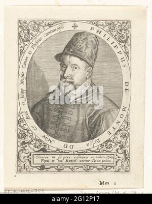 Portrait of Philippe de Monte; Philippus de Monte. Portrait of the ...