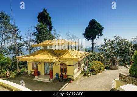 SAMDUPTSE. SIKKIM / INDIA - OCTOBER 10TH, 2016 : View of Samdruptse ...