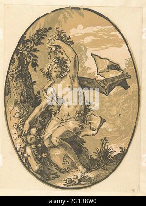 Proserpina; Gods and Goddesses. The Goddess Proserpina, seated at a ...