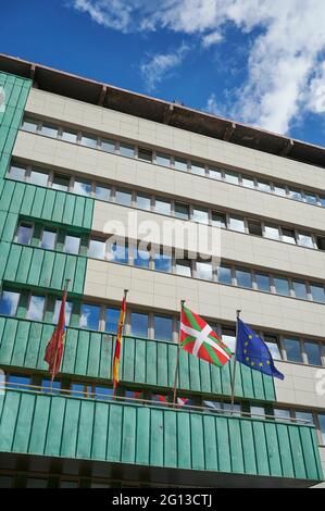 'Ikurriña', Basque country flag Stock Photo - Alamy