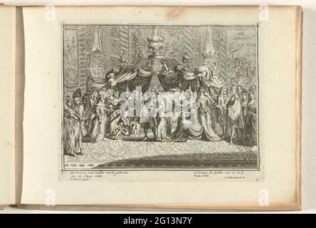 Birth of the Prince of Wales, 1688, 1689 print Birth of Jacobus Frans ...