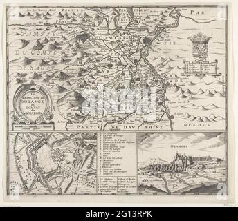 Orange Principality Map Stock Photo - Alamy