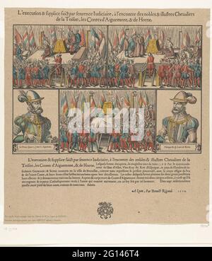 Executions of the graves of Egmond and Horne in Brussels, 1568, 1820 ...