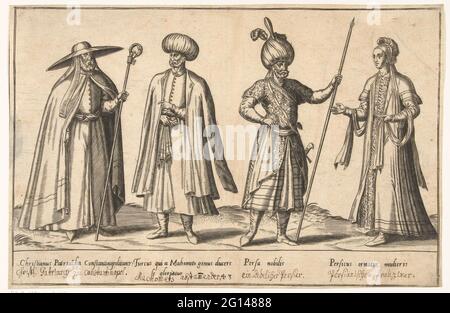 Clothing from Ottomans and Persians around 1580, Abraham de Bruyn, 1581 ...