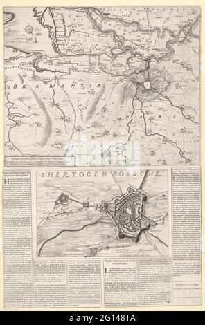 Map of the siege of Den Bosch by Frederik Hendrik, 1629, 1651 - 1652 ...
