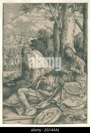 Simson and Delila; Large series of women's listen. Delila clips hair ...