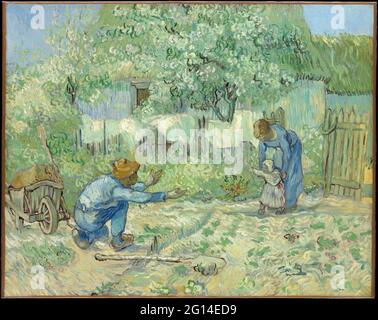 First Steps (after Millet) by Vincent van Gogh (1853-1890), oil on ...