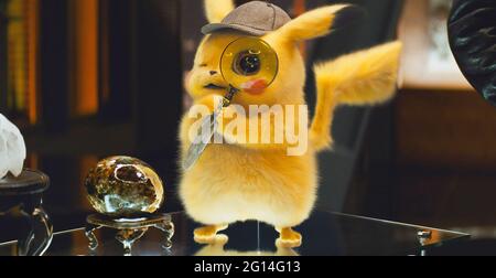 USA. Pikachu ( voiced by Ryan Reynolds ) in the ©Warner Bros new movie ...