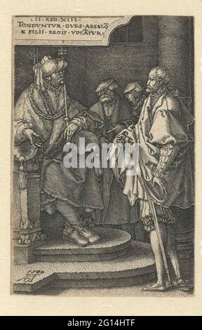Absalom invites David and his brothers for a feast, Heinrich Aldgrever ...