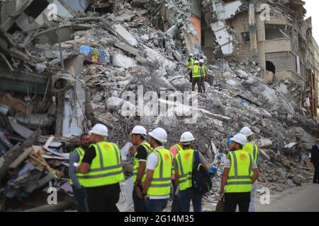 The Gaza Strip, The Gaza Strip, Palestine. 4th June, 2021. Egypt sent a ...