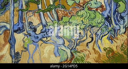 Vincent van Gogh Tree Roots and Trunks (F816 Stock Photo - Alamy