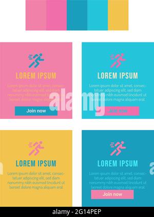 Color combination for Ui Kit Stock Photo - Alamy