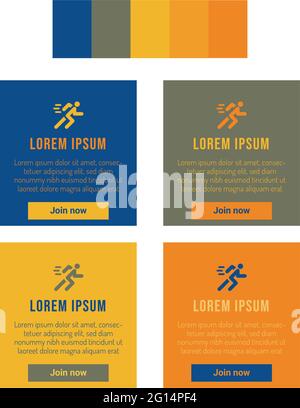 Color combination for Ui Kit Stock Photo - Alamy