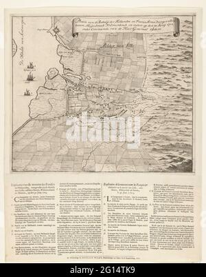 Map of the battle at Ekeren, 1703, 1703 print Map of the battle at ...