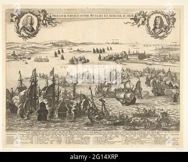 Sea battle in the Sont, 1658, 1659 print Large presentation of the sea ...