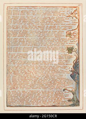 'Jerusalem, Plate 13' by William Blake is part of the poet’s prophetic ...