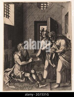 John the Baptist in prison; The life of John the Baptist. John the ...