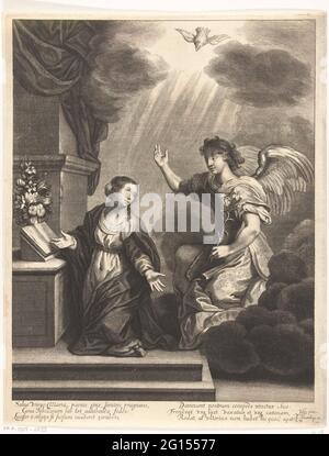 The Angel Gabriel brings the message to Mary about Jesus' birth, 1853 ...