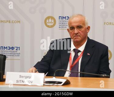 Saint Petersburg, Russia. 04th June, 2021. Governor of the Ulyanovsk ...