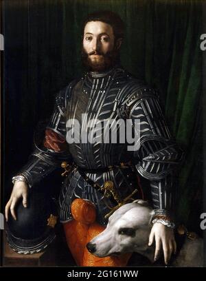 The portrait of Guidobaldo II della Rovere shows Renaissance armor by ...