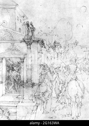 Albrecht Dürer - Cross Christ 1 Stock Photo - Alamy