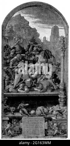 Albrecht Dürer - Design Fugger Chapel Augsburg Samson Fighting ...