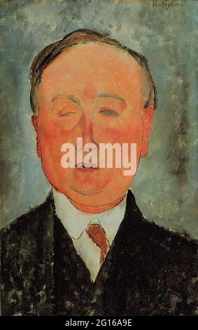 Amedeo Modigliani - Man With Monocle C 1918 Stock Photo - Alamy