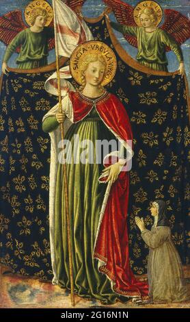 Saint Ursula by Benozzo Gozzoli Stock Photo - Alamy