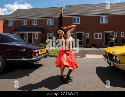 EDITORIAL USE ONLY A fleet of cars built in Coventry burst with ...