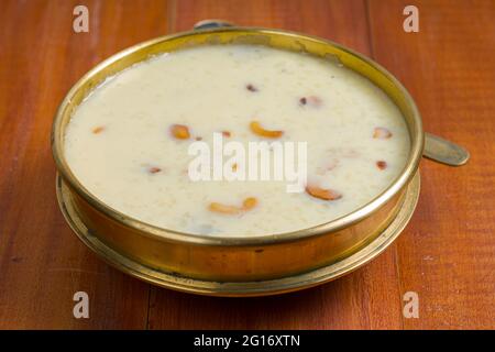 Rice Pudding / Kerala Onam special Paal / Pal payasam served in a ...