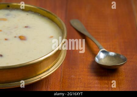 Rice Pudding / Kerala Onam special Paal / Pal payasam served in a ...