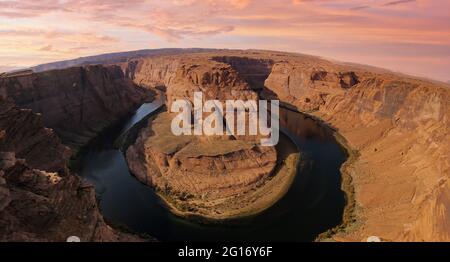 Horseshoe Bend is a famous meander on river Colorado Stock Photo - Alamy