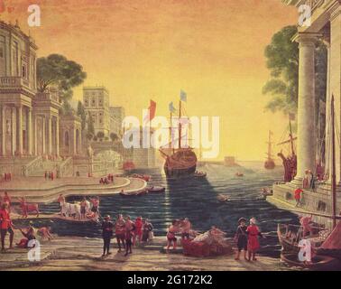 Ulysses Returning Chryseis to her Father 1644 by Claude Lorrain Stock ...