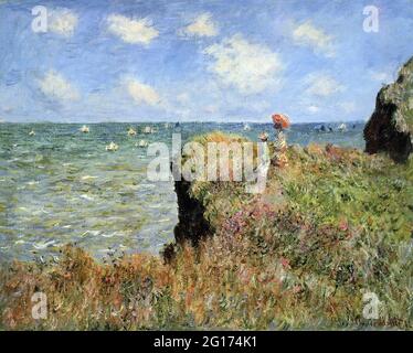 Claude Monet - Cliff Walk at Pourville, 1882 Stock Photo - Alamy